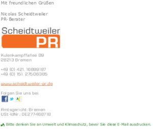 Die E-Mail-Signatur als Teil des Unternehmensauftritts | PR & Marketing ...